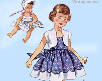 Simplicity 2890 Photocopy of Vintage 40s Toddler Girl's Playsuit, Dress ...