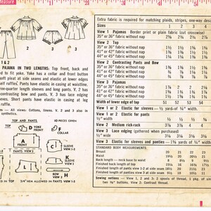 Simplicity 4016: 1960s Toddler Girls Shortie Pajamas Size 5 Vintage ...