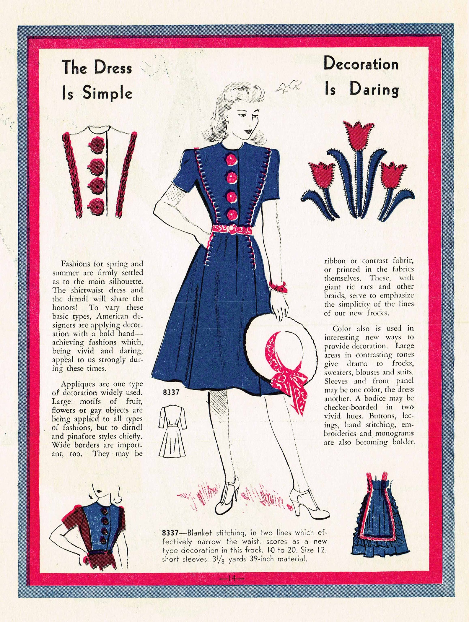 1940s Pattern Bureau Spring 1943 Mail Order Sewing Pattern Catalog 52pg ...