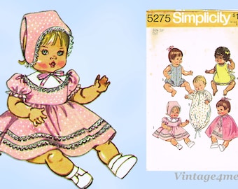 1960s Vintage Simplicity Sewing Pattern 6817 Betsy Wetsy Baby 22 Inch ...