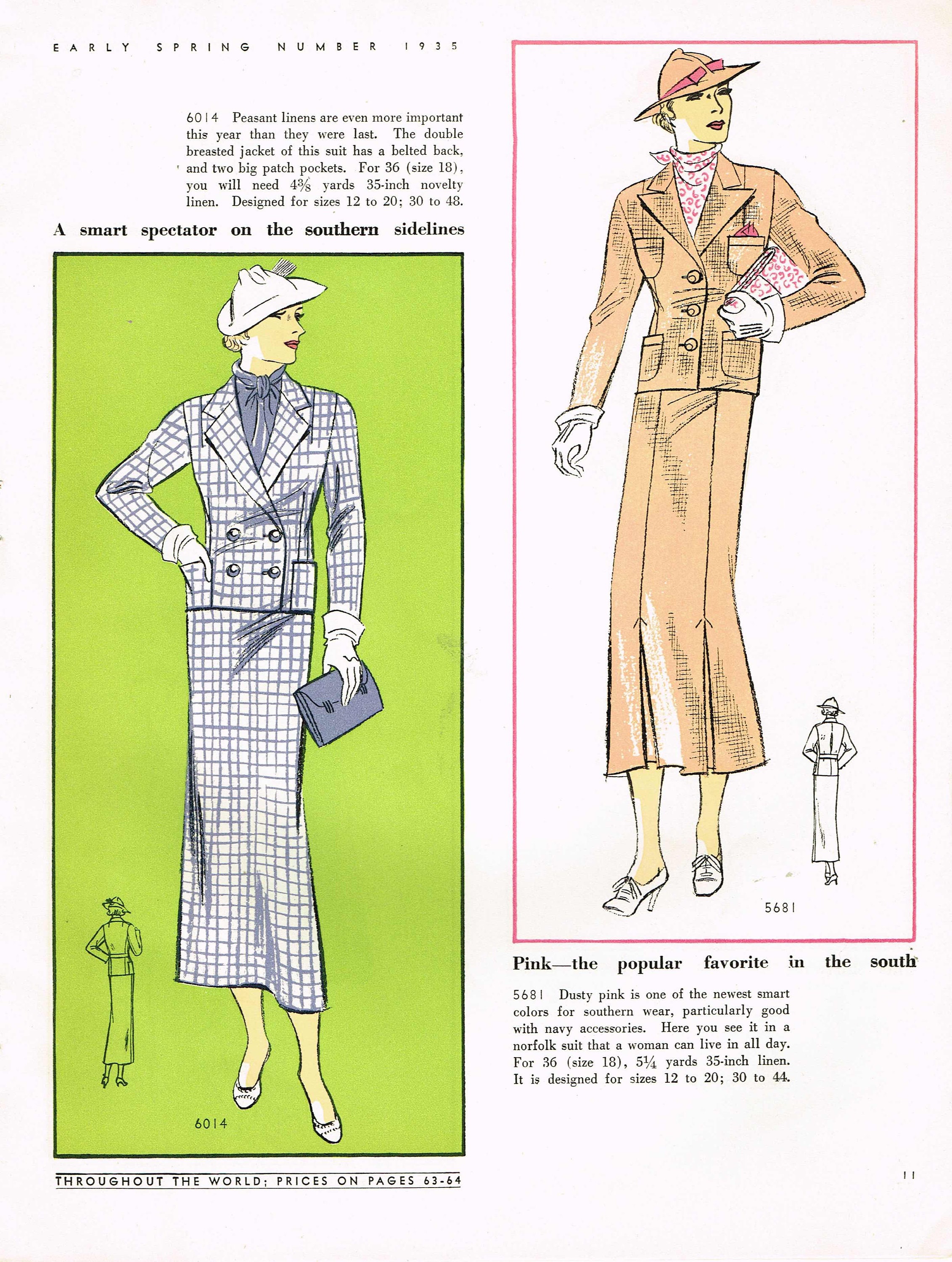 1930s Digital Download Butterick Early Spring 1935 Fashion Magazine ...