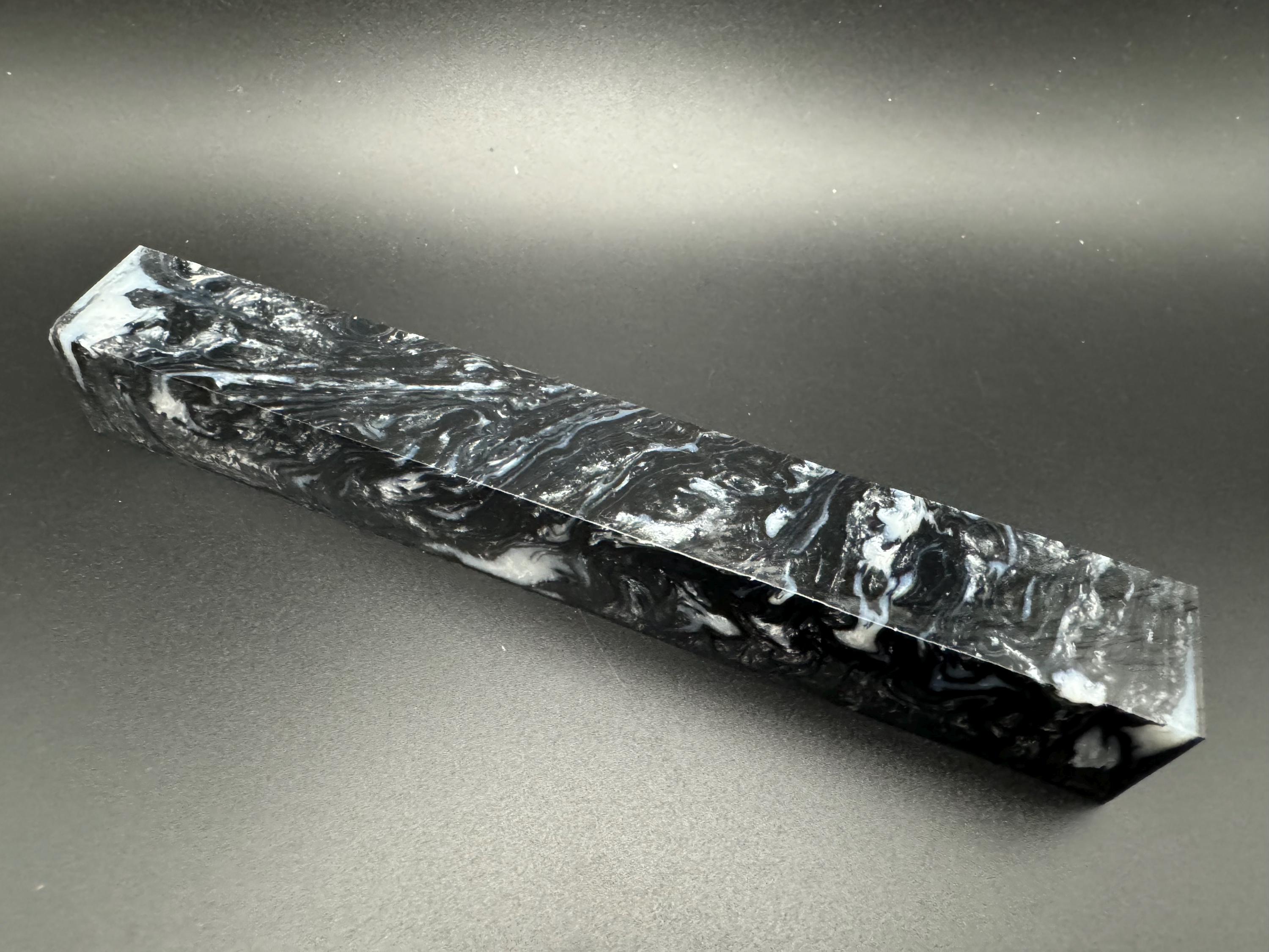 Pen Turning Blank, Alumilite Resin, Damascus Steel - Etsy