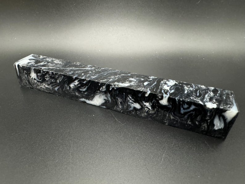 Pen Turning Blank, Alumilite Resin, Damascus Steel - Etsy