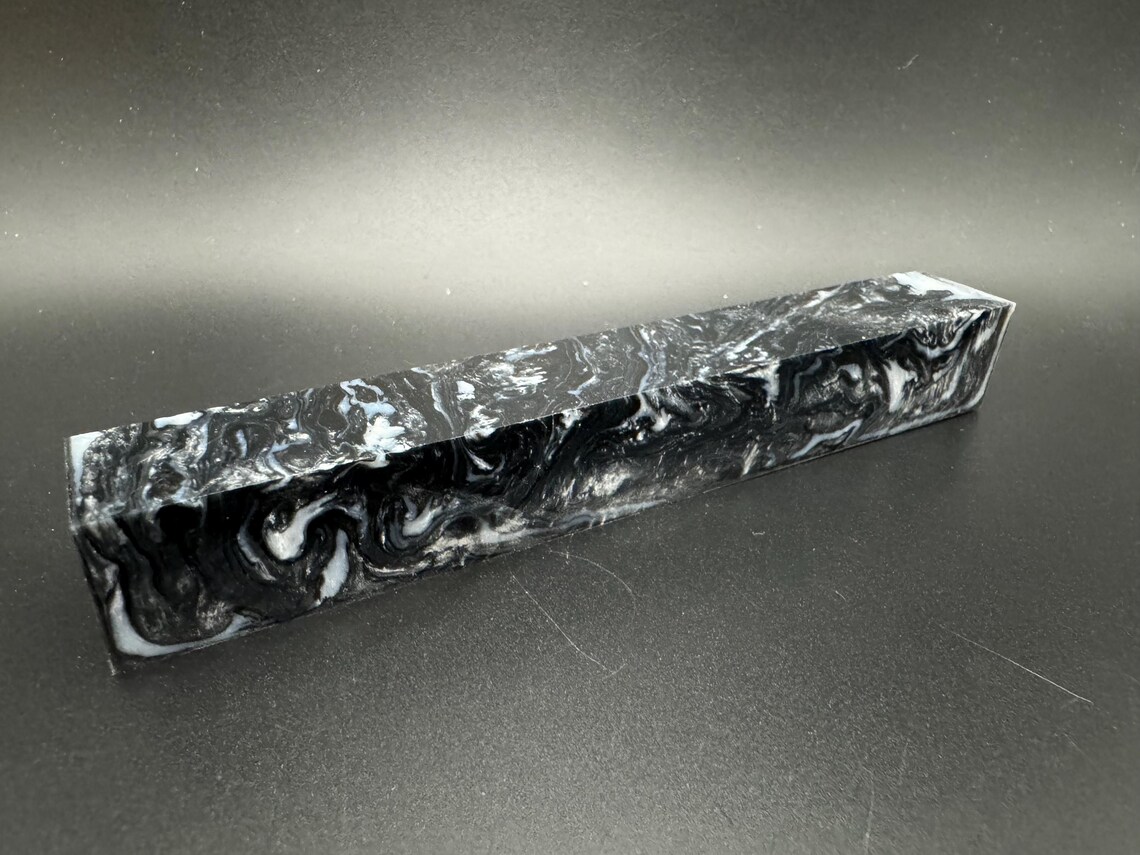 Pen Turning Blank, Alumilite Resin, Damascus Steel - Etsy