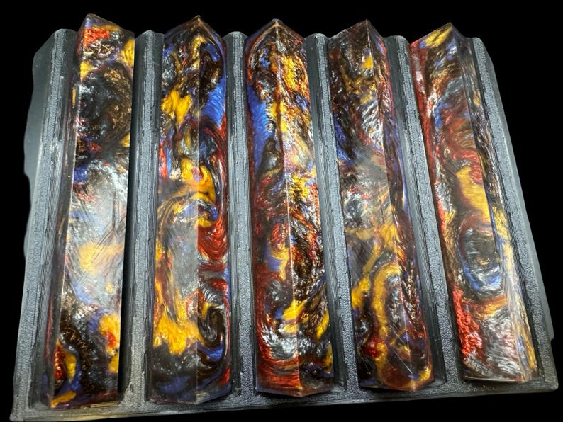 Pen Turning Blank, Alumilite Resin, Sophisticate - Etsy