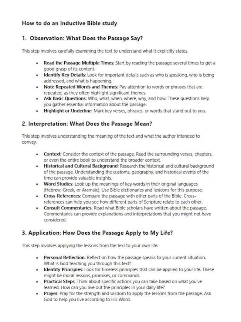 Inductive Bible Study Workbook: Deepen Your Understanding + Free Study ...