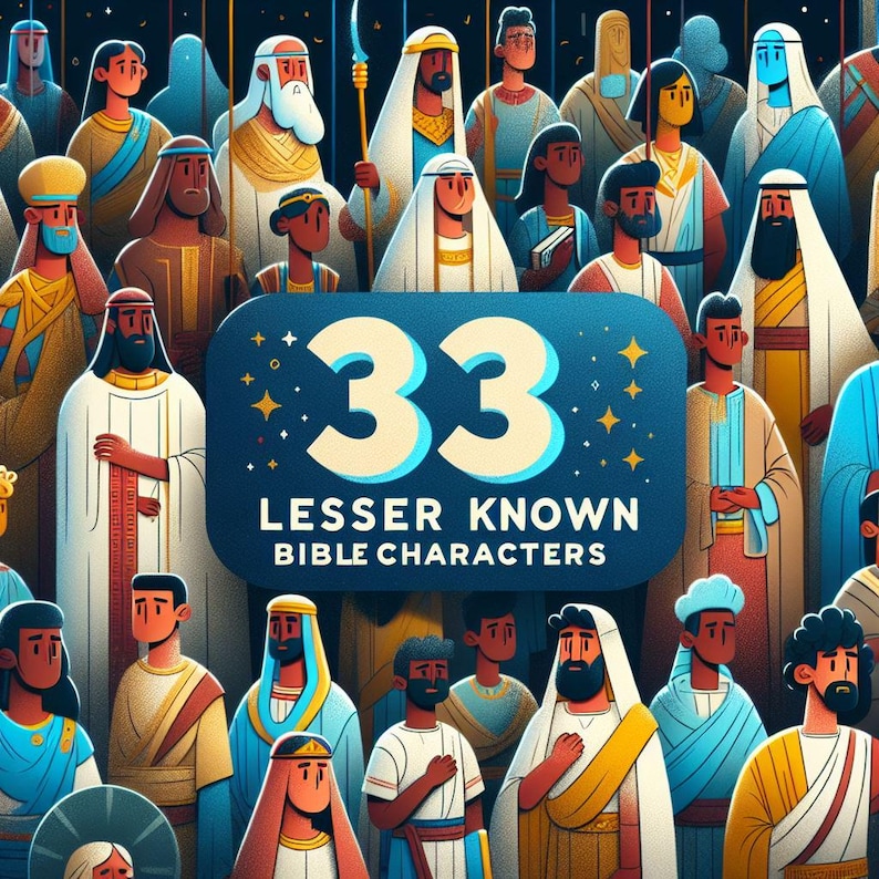 Bible Character Study Workbook: Explore Key Figures + Free 33 Lesser ...