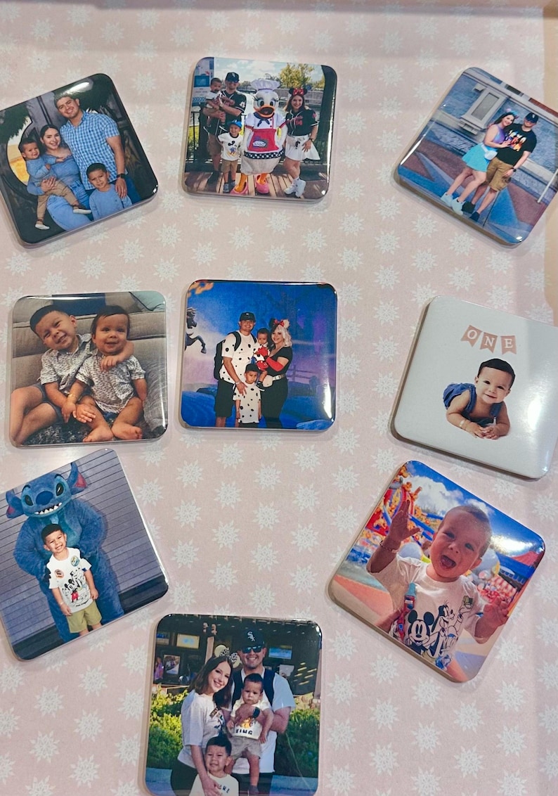 Personalized Gift 10 Custom Photo Magnets 2x2 Gift for Couples Holiday ...