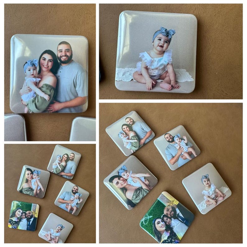 Personalized Gift 10 Custom Photo Magnets 2x2 Gift for Couples Holiday ...