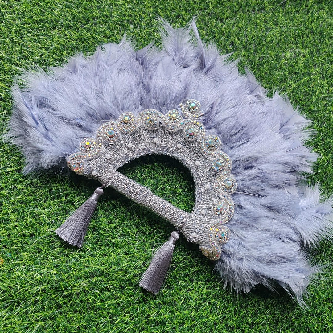 Elegant African Turkey Feather Fan Wedding and Party Decoration Item - Etsy