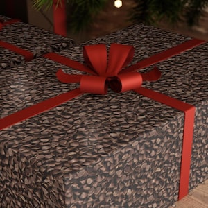 Chocolate Chips Wrapping Paper, Chocolate Gift Wrap, Dark Chocolate ...