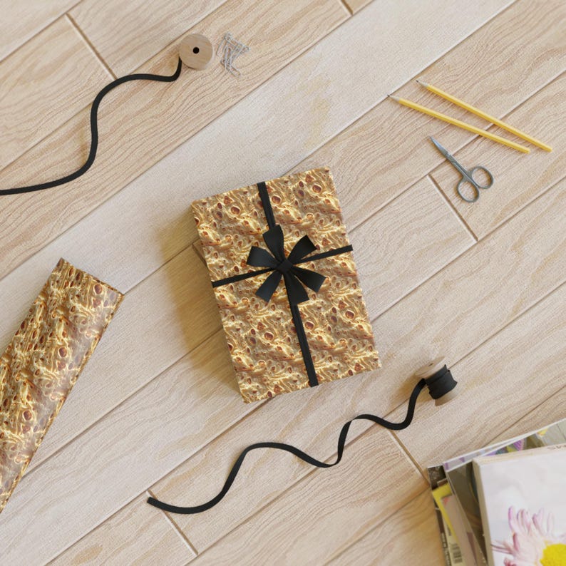 Roti Wrapping Paper, Roti Bread Gift Wrap, Roti Pattern, Custom Gift ...