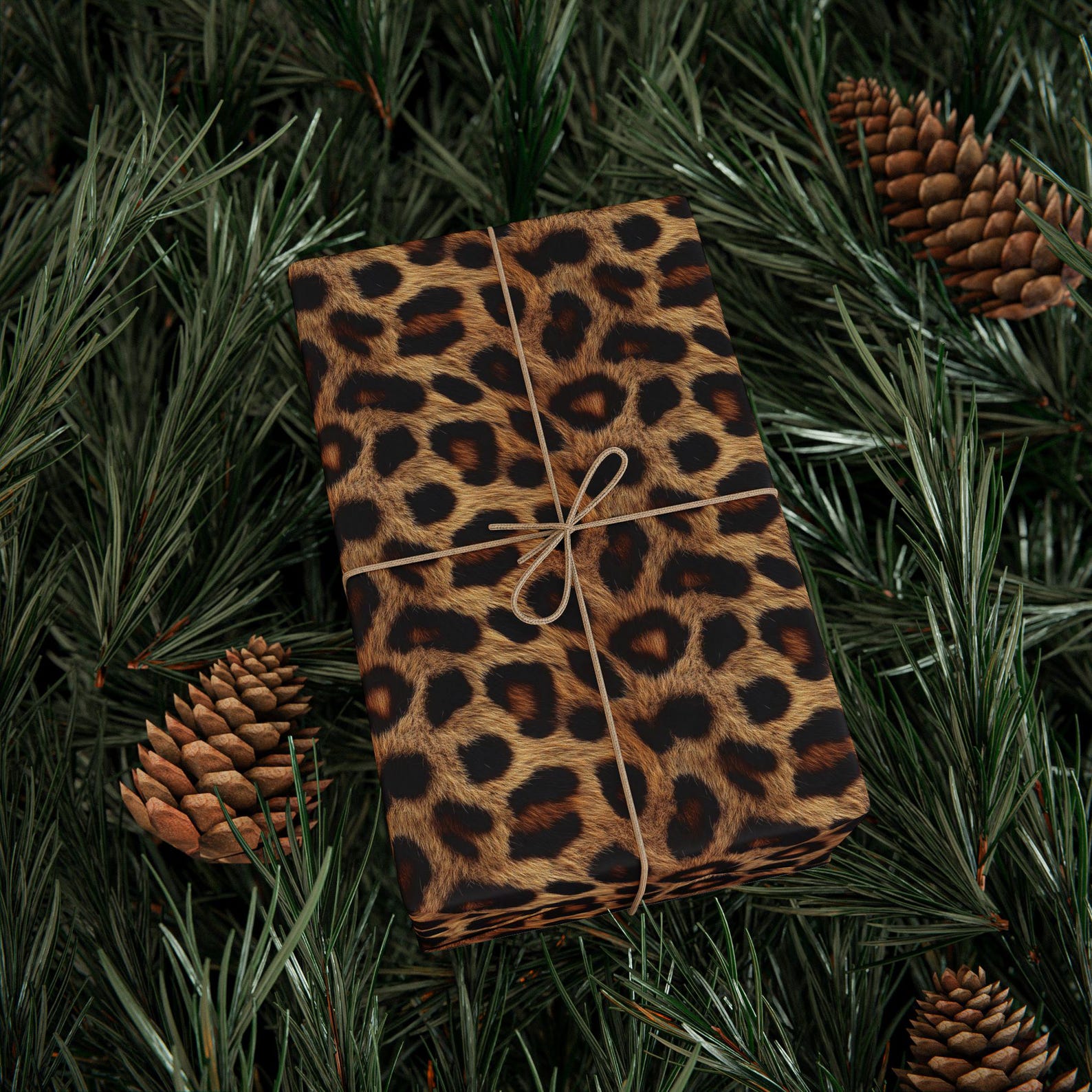 Leopard Print Wrapping Paper, Leopard Gift Wrap, Leopard Spots Gift ...