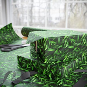 Green Grass Wrapping Paper, Grass Gift Wrap, Fresh Green Grass Pattern ...