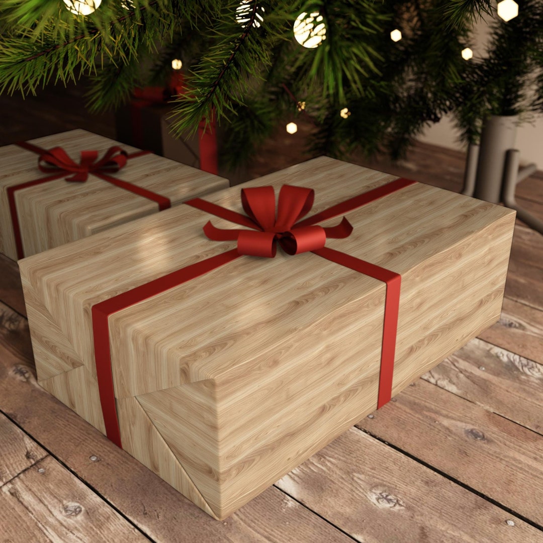 Oak Wrapping Paper, Oak Wood Look Gift Wrap, Oak Wood Pattern, Wood ...