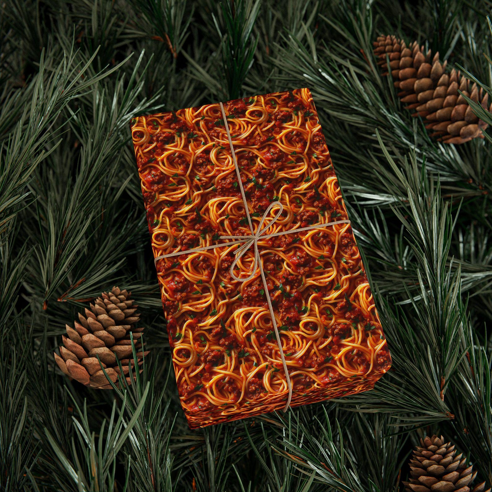 Spaghetti Bolognese Wrapping Paper, Spaghetti Gift Wrap, Spaghetti ...