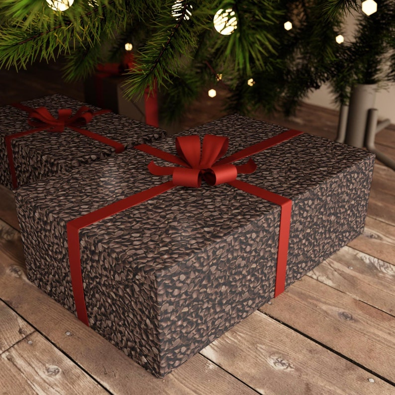Chocolate Chips Wrapping Paper, Chocolate Gift Wrap, Dark Chocolate ...