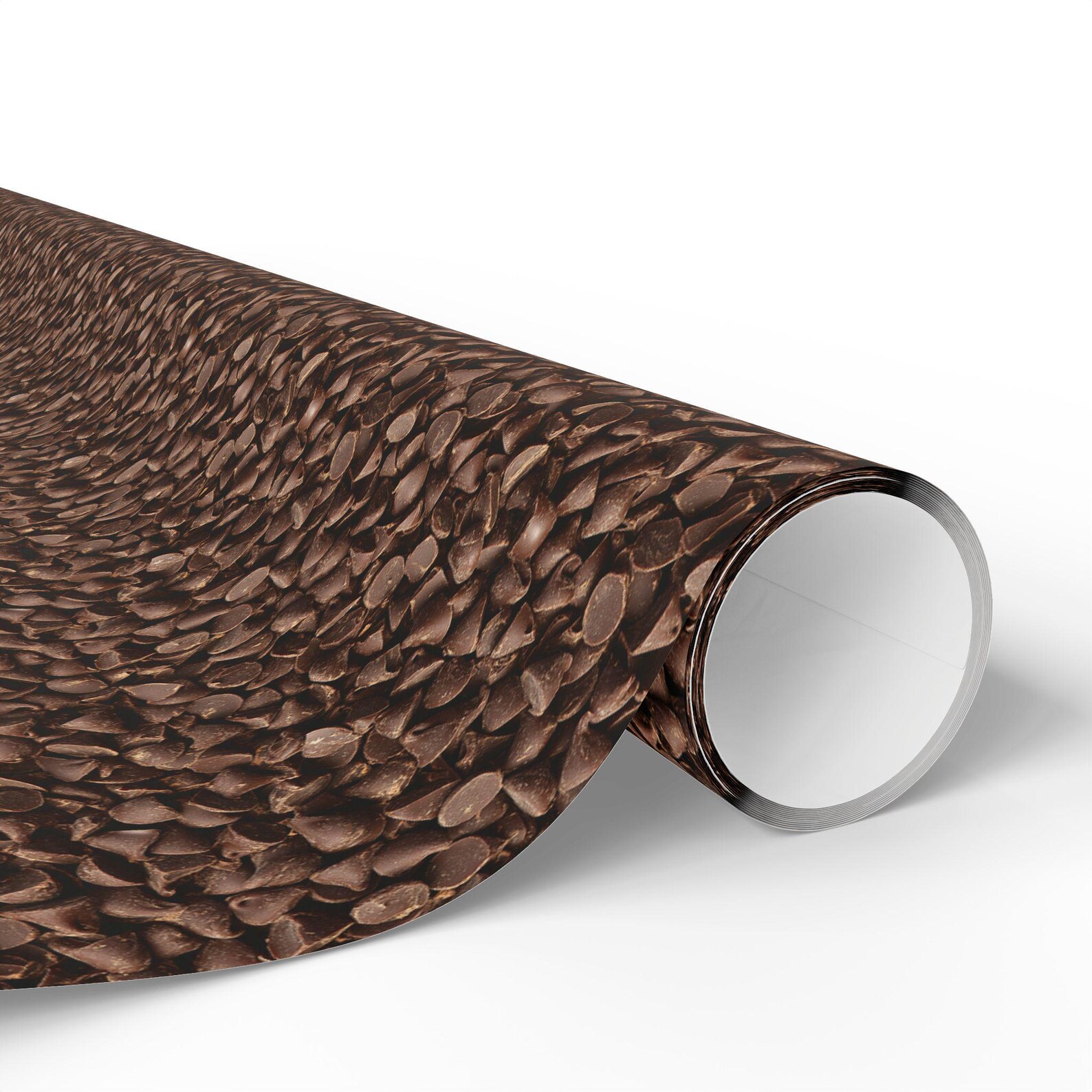 Chocolate Chips Wrapping Paper, Chocolate Gift Wrap, Dark Chocolate ...