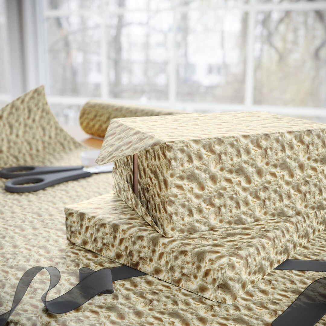 White Bread Wrapping Paper, Bread Gift Wrap, White Bread Pattern ...