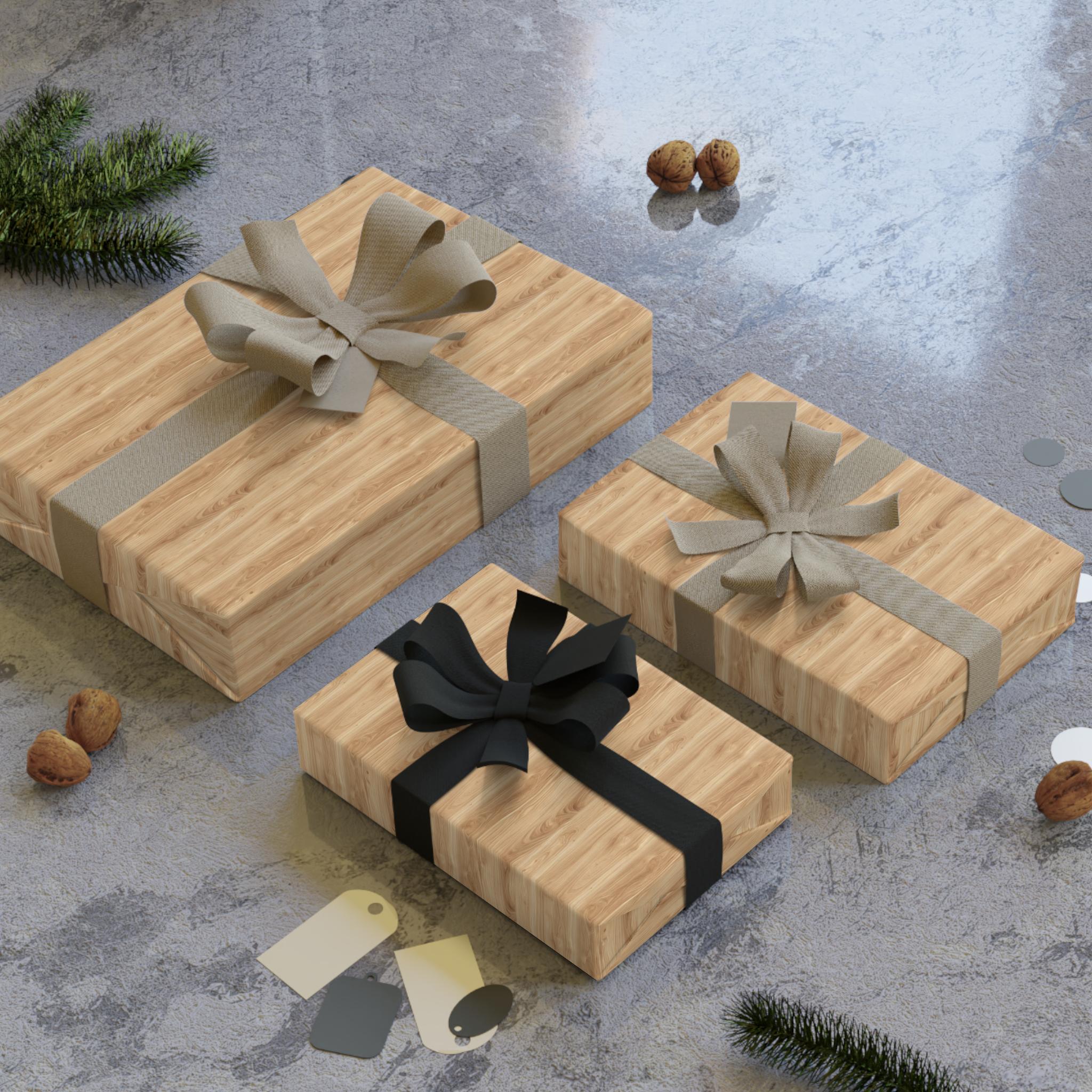 Oak Wrapping Paper, Oak Wood Look Gift Wrap, Oak Wood Pattern, Wood ...