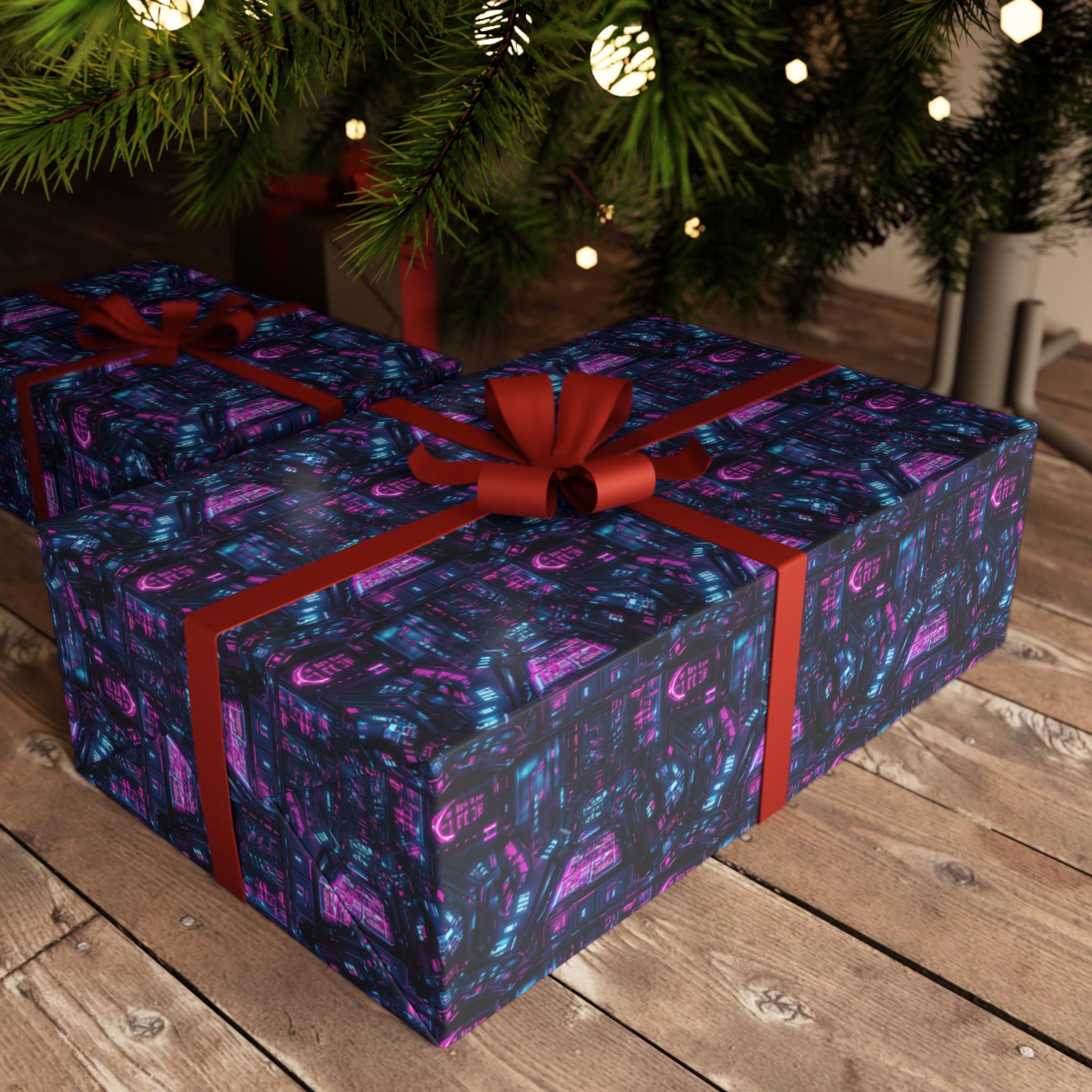 Cyberpunk Wrapping Paper, Cyberpunk Gift Wrap, Cyberpunk Pattern, Cyber ...