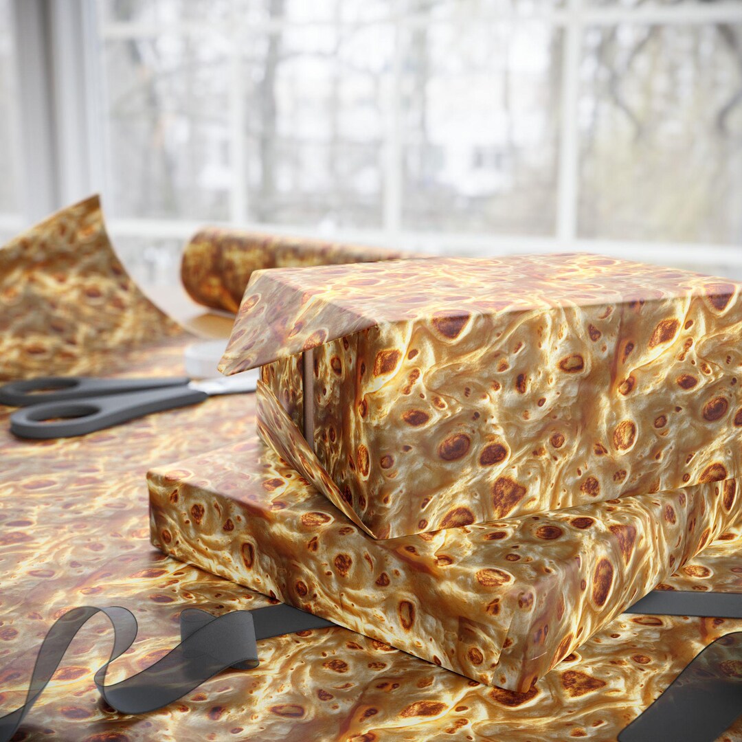 Roti Wrapping Paper, Roti Bread Gift Wrap, Roti Pattern, Custom Gift ...