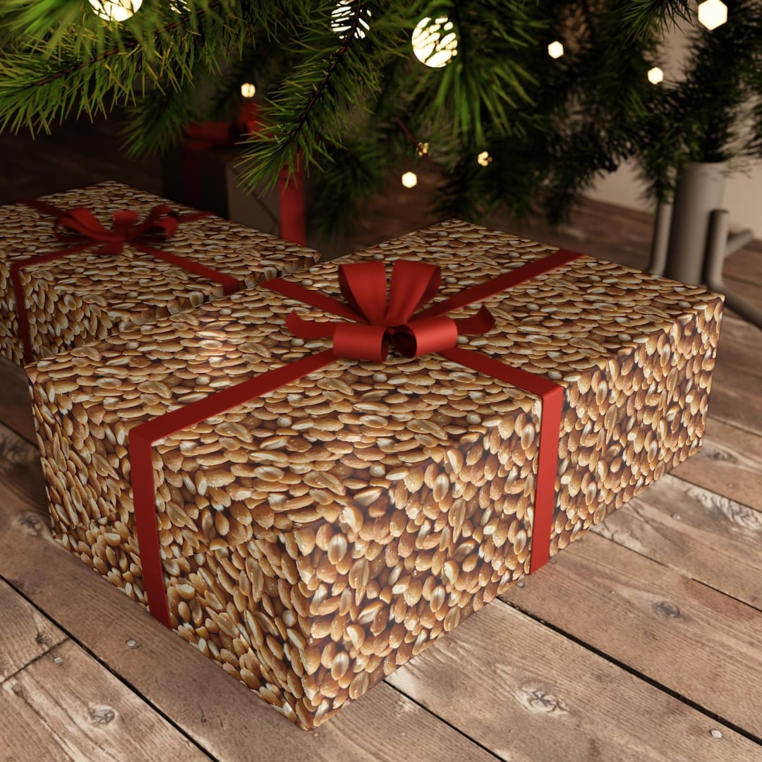 Peanut Wrapping Paper, Peanuts Pattern Gift Wrap, Nuts Gift Wrapping ...
