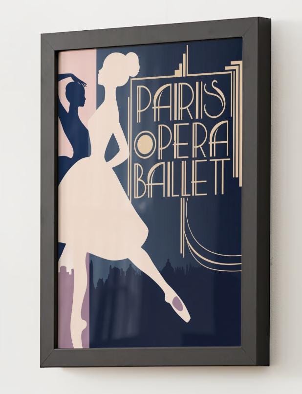 Paris Opera Ballet Digital Print | Wall Art | Ballet Theater Poster ...