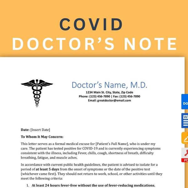 Doctor Note - Etsy