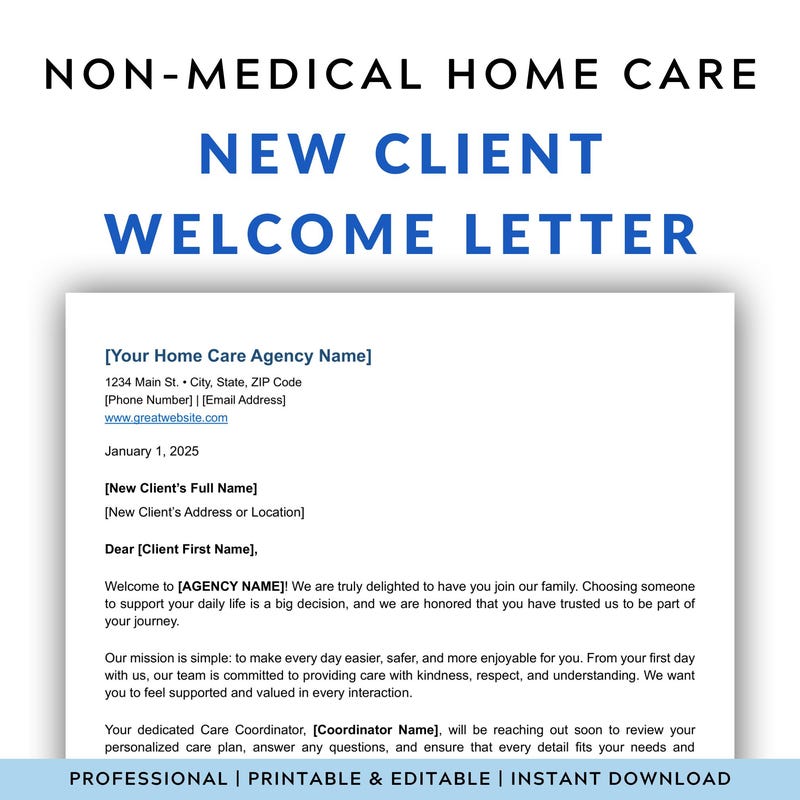 Welcome Letter - Etsy