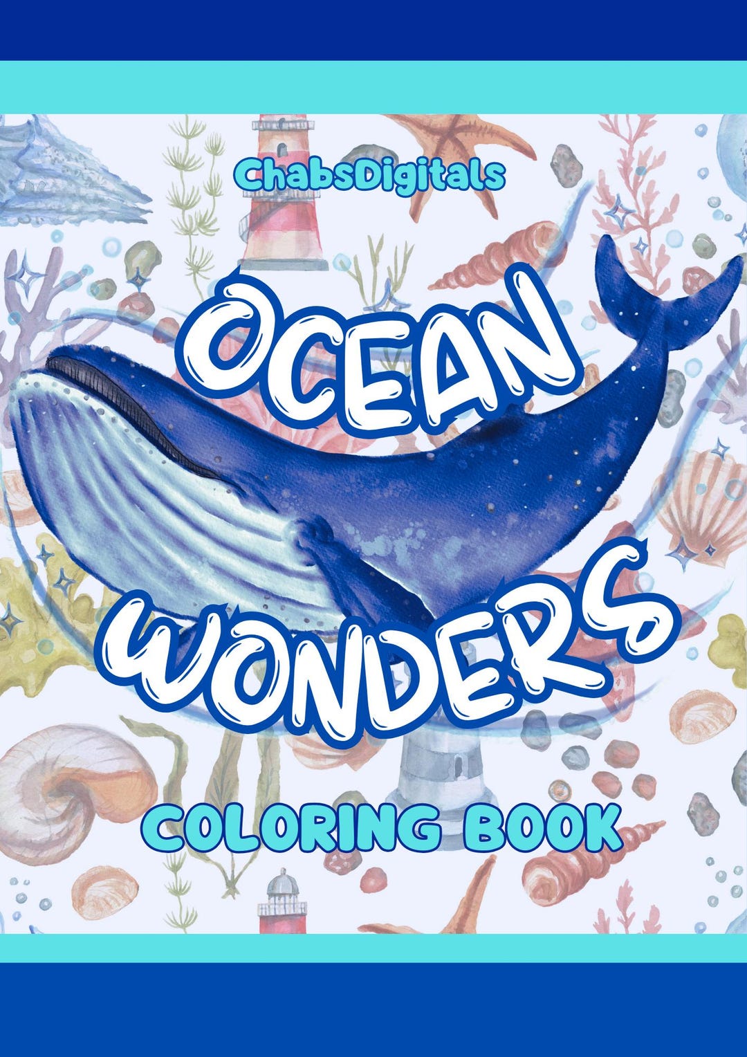 Ocean Wonders Coloring Book - Etsy