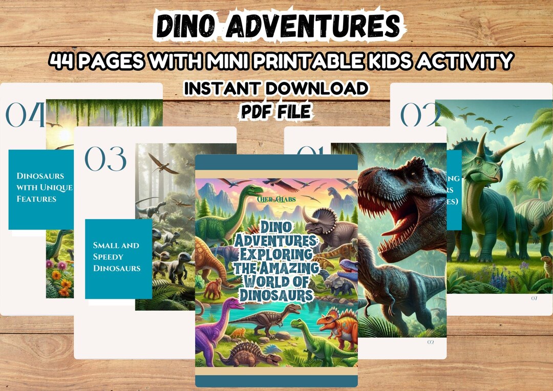 Dino Adventures: Exploring the Amazing World of Dinosaurs - Etsy