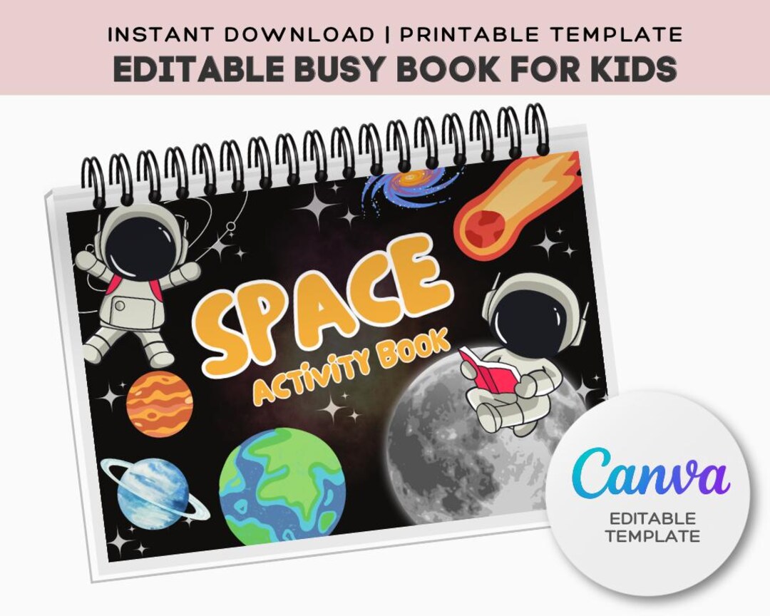Space Activity Book for Kids Printable | Printable Interactive Busy ...