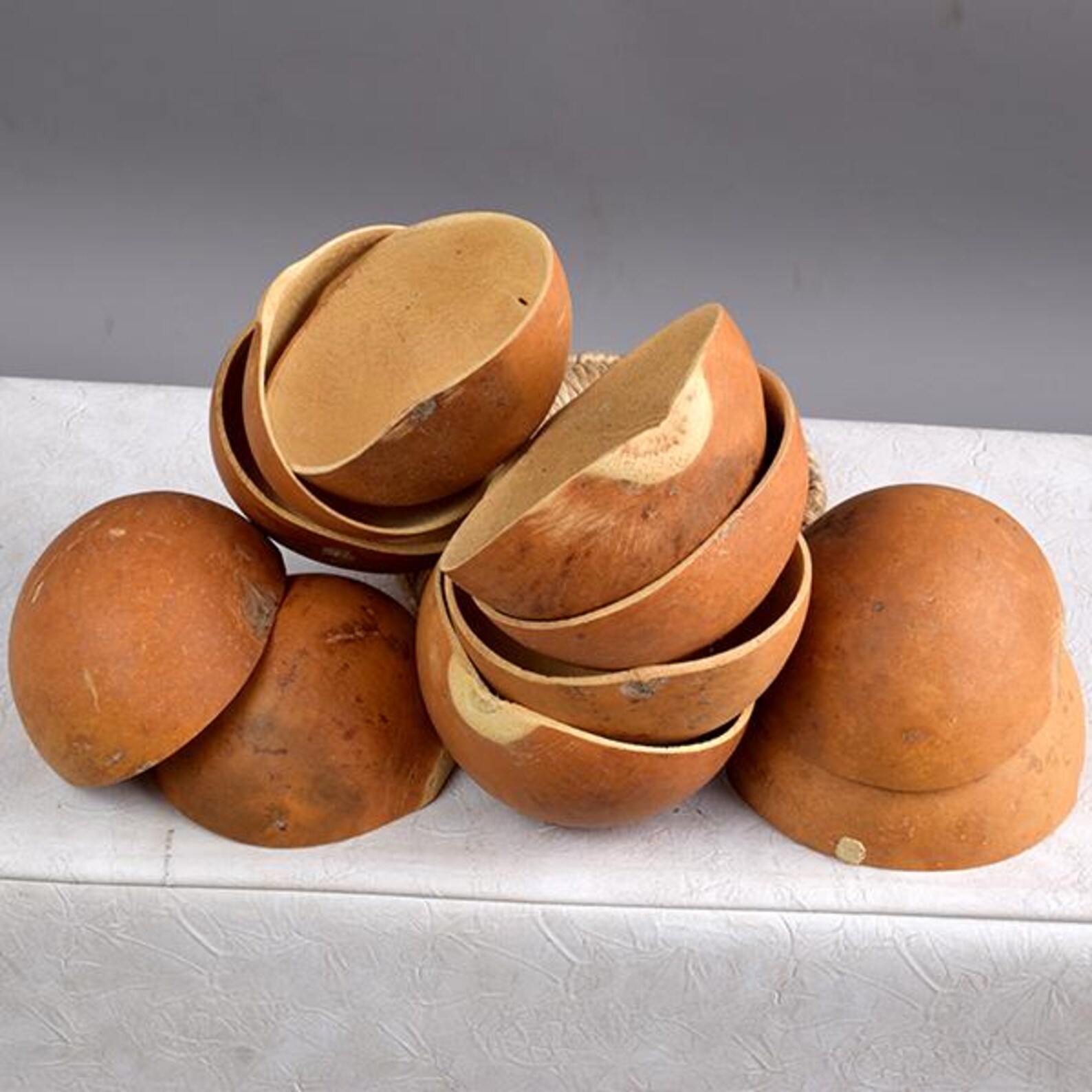 Small Half Calabash Bowl - Medium & Small| Wooden Utensil| Calabash Art ...