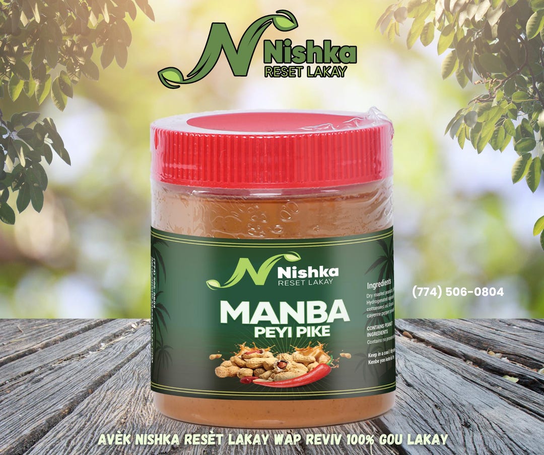 Natural Haitian Manba Peyi little Spicy Peanut Butter Authentic ...