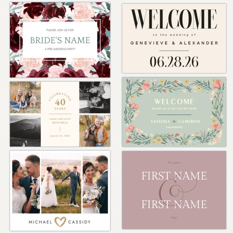 Custom Foam Board Personalized Display Wedding/event/business/birthdays ...