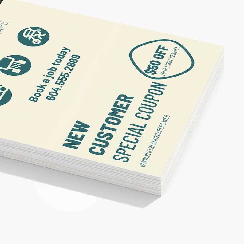 Custom Door Hanger Print 2 Sided Personalized Business Glossy Matte ...