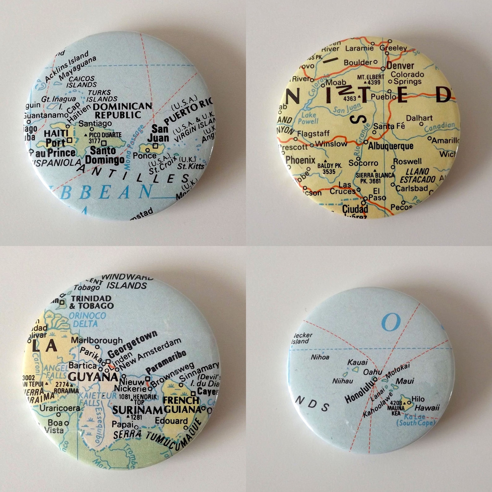 Vintage Classroom World Atlas Map Badges 45mm / Gifts for - Etsy UK