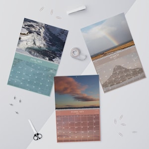 Icelandic Scenery 2025 Wall Calendar - Etsy