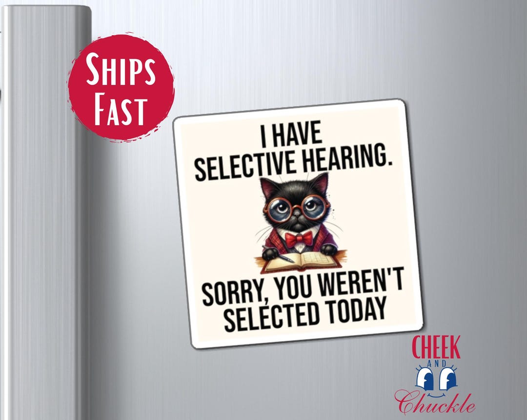Sassy Cat Magnet Gift for Cat Lovers Quirky Cat Fridge Magnets Funny ...