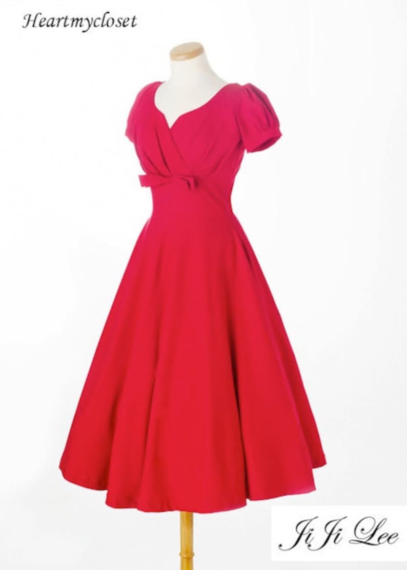 REESE Swing or Pencil Vintage Dress Inspired From Custom Made - Etsy