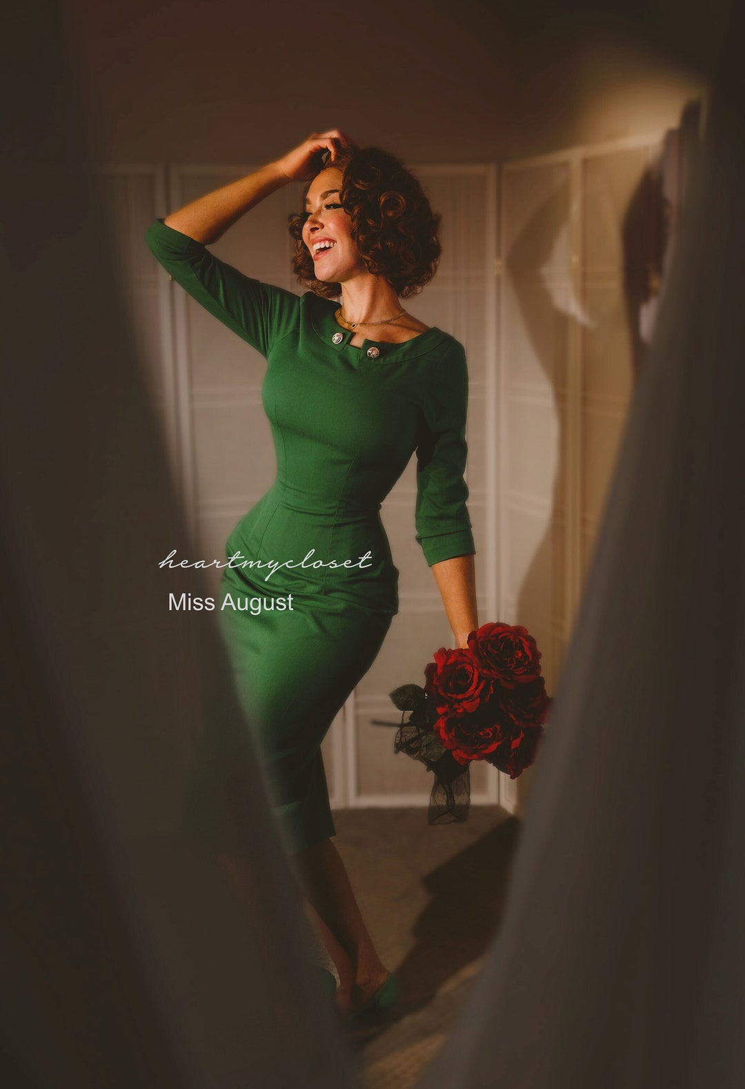 Miss August - Vintage 1950s Inspiration Custom Made / Pencil Dress ...