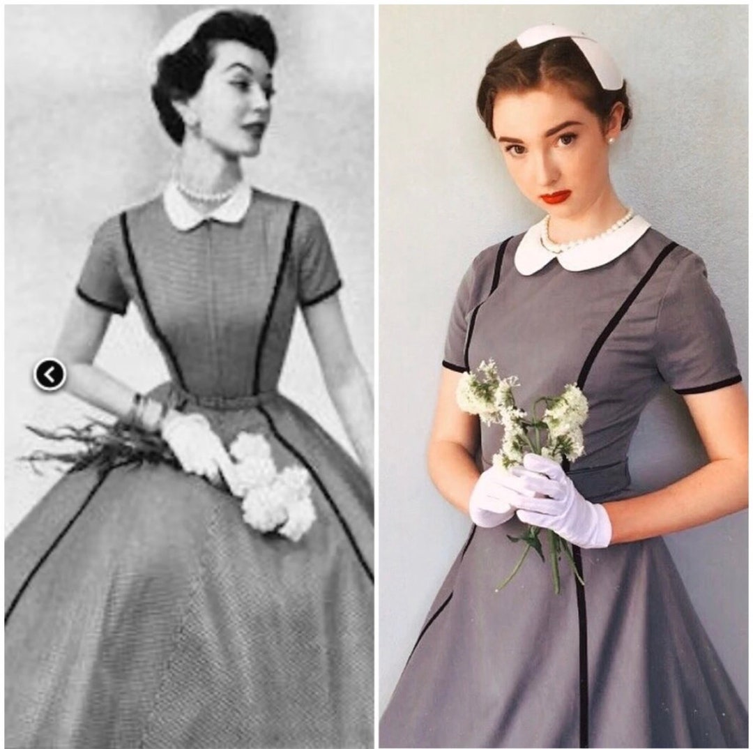 Vintage Inspired Swing Rockabilly Dress Custom Made Collar - Etsy