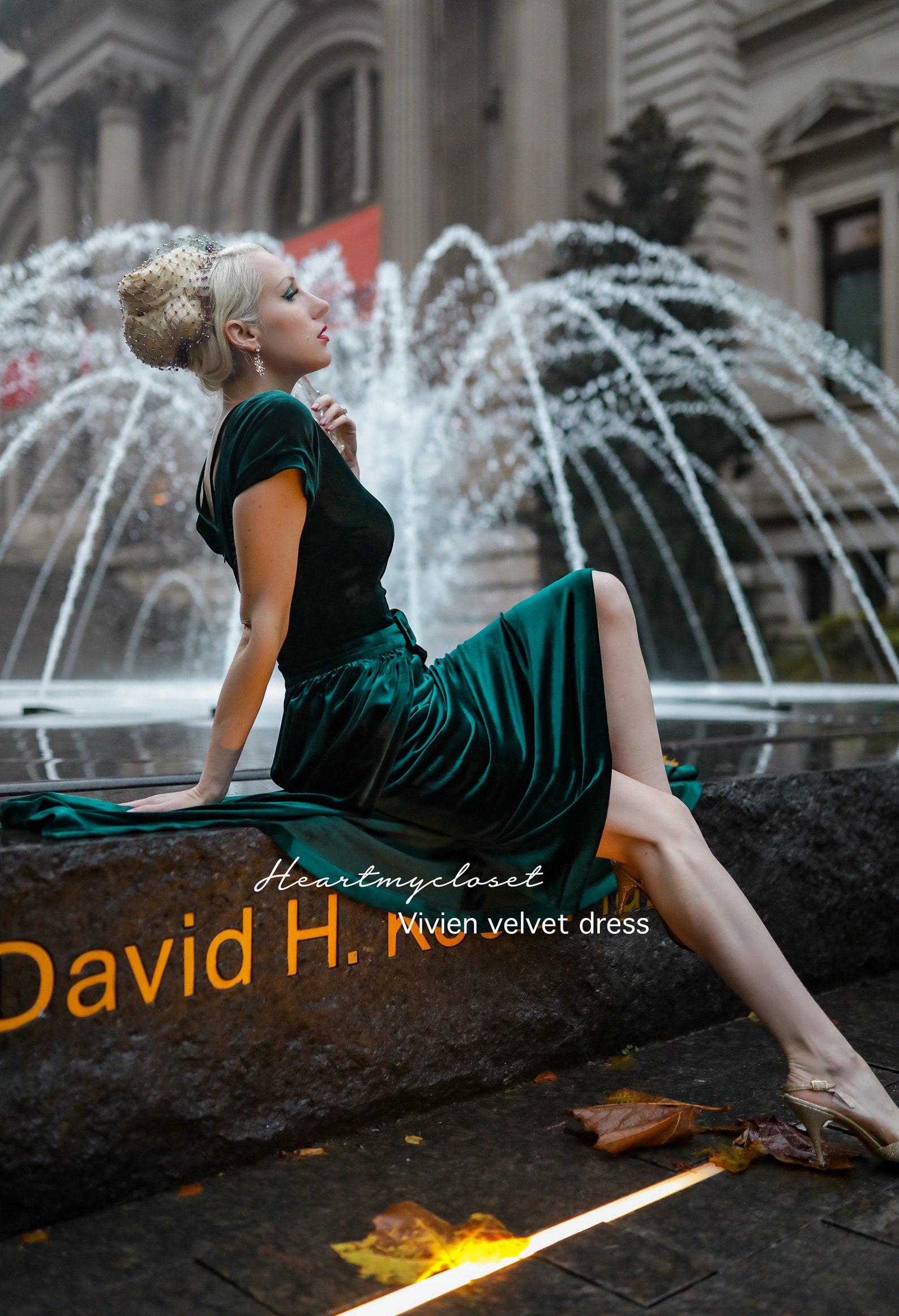 Vivien Velvet Pencil Dress Removable Skirt Wrap / 1950s - Etsy