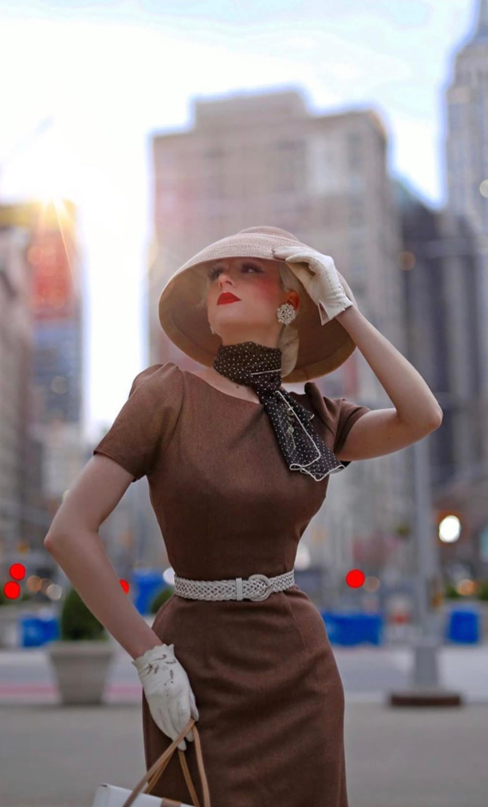 Deborah SHORT SLEEVE Pencil Pleated Button Back Vintage Dress Inspired ...