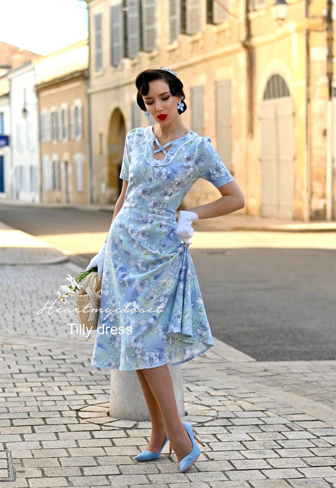 Tilly - Agent Carter Inspired Custom Made Dress Retro - Etsy