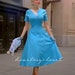 Lily A-line 1950s Vintage/ Custom Made Dress Retro 50s Made to Measure ...