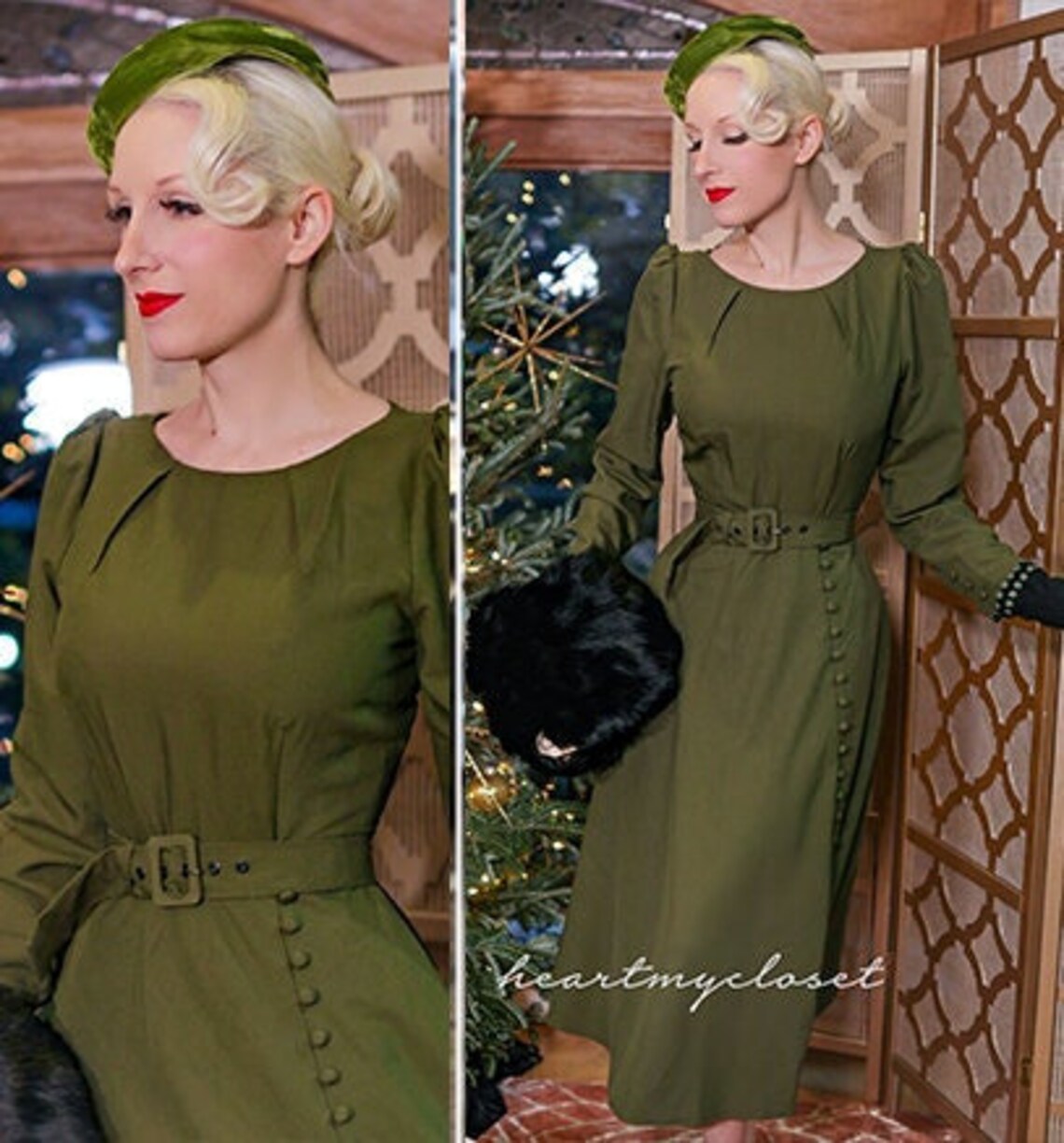 Kate Middleton Dress Green EVELYN Celeb Inspired Dress Custom Made ...