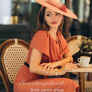 Bree - the Famous Show Inspired Pencil Dress 1940s 1950s Custom - Etsy