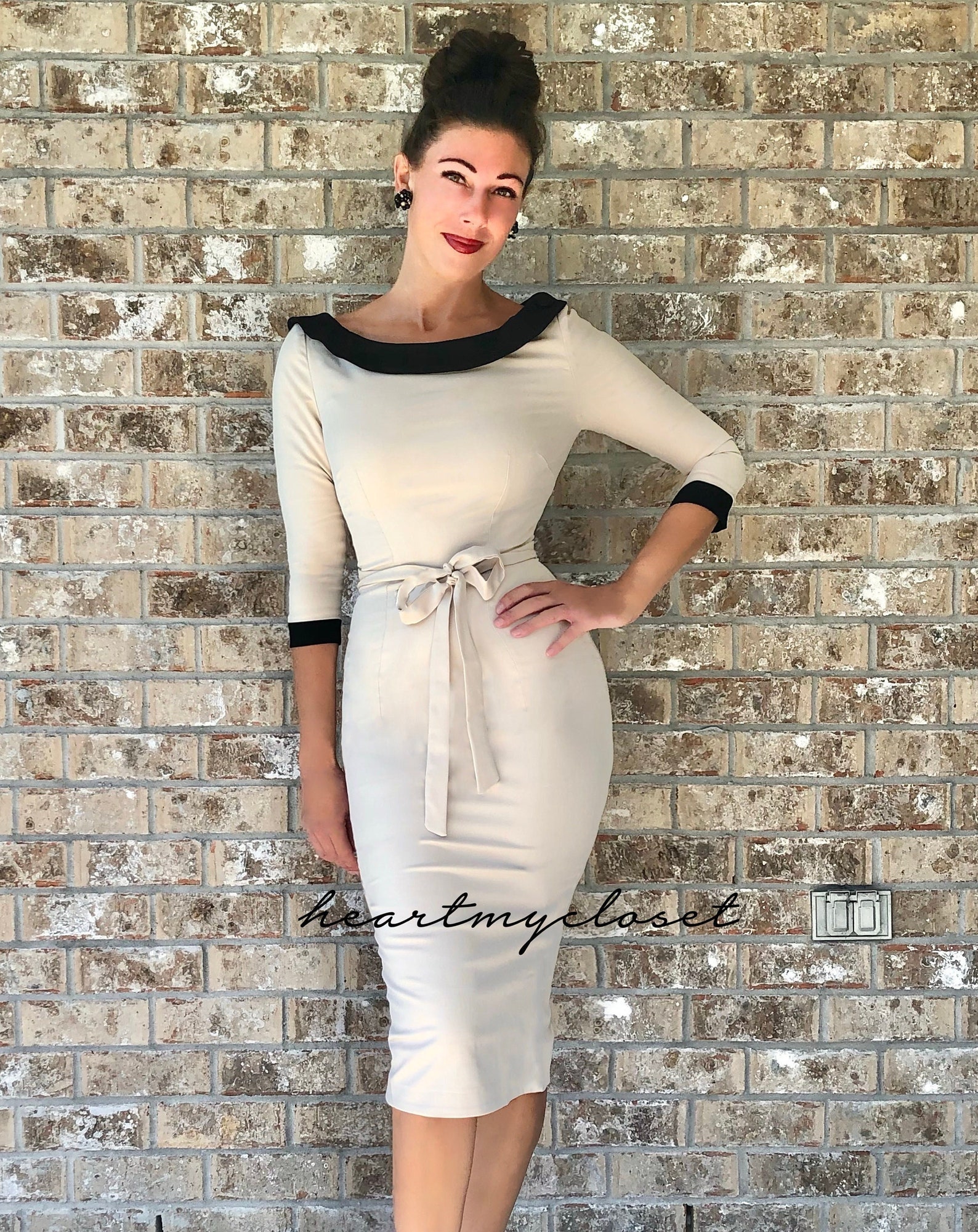 Carrie - Inspired From the Famous Movie - Pencil Dress Boatneck Custom ...